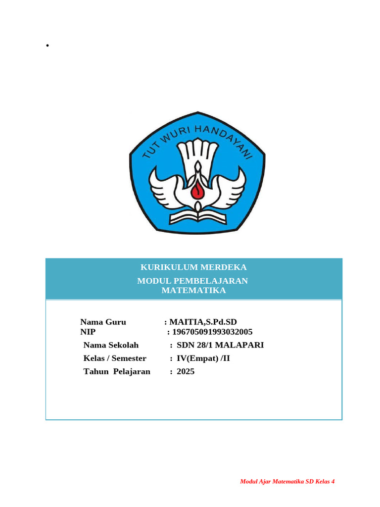 Modul Observasi Maitia Kelas Iv | PDF