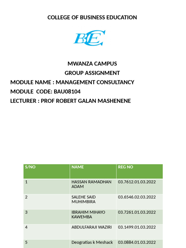 Management Consultancy | PDF