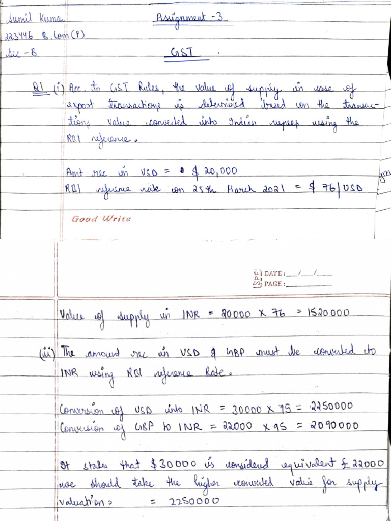 GST Assignment 3 | PDF
