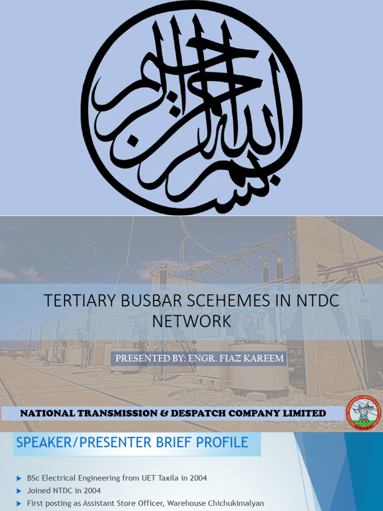 Tertiary Busbar Schemes in NTDC Network by Engr1737476091 | PDF ...