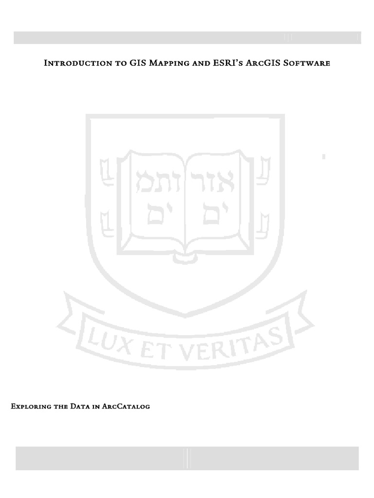 Introduction To Gis Mapping And Arc Gis Pdf Arc Gis Computing