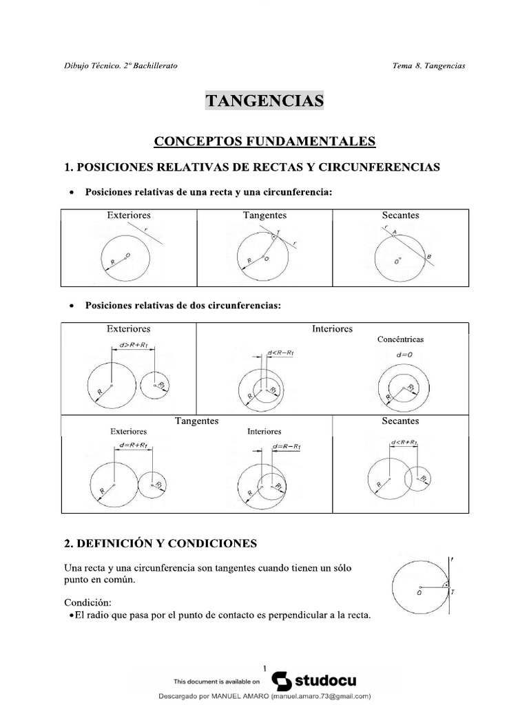 Apuntes Tangencias | PDF