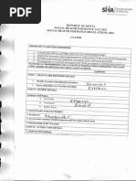 SHA HCPs CLAIM FORM-2024 | PDF | Patient | Health Care