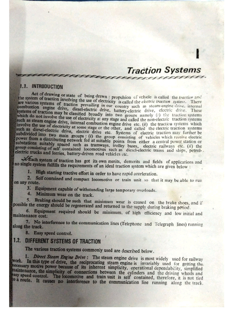 Traction Systems Notes | PDF