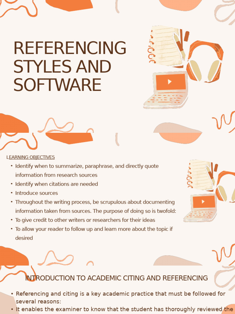 Referencing Styles and Software Module AYPAD | PDF | Citation | Bracket