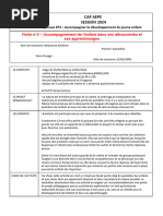 Modèle de fiche EP1 CAP AEPE | PDF