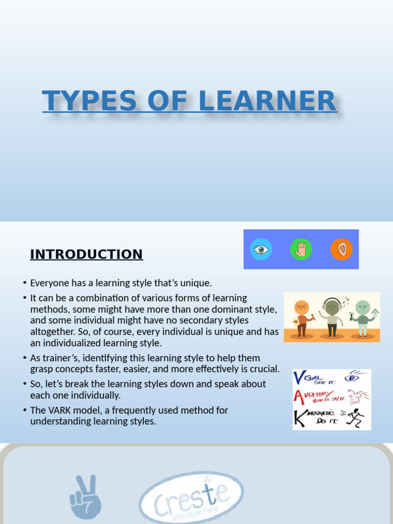 Types of Learner 1 | PDF