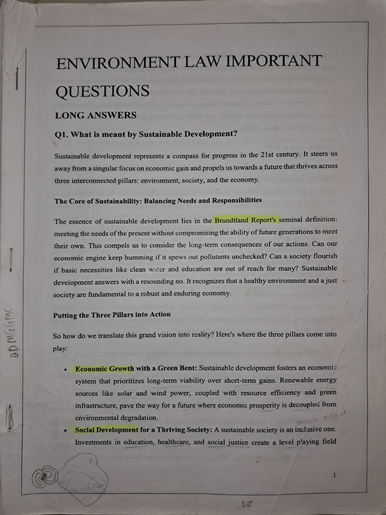 Environmental Notes 1 | PDF