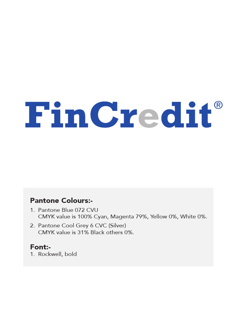 Fincredit Logo With Registered Trademark | PDF