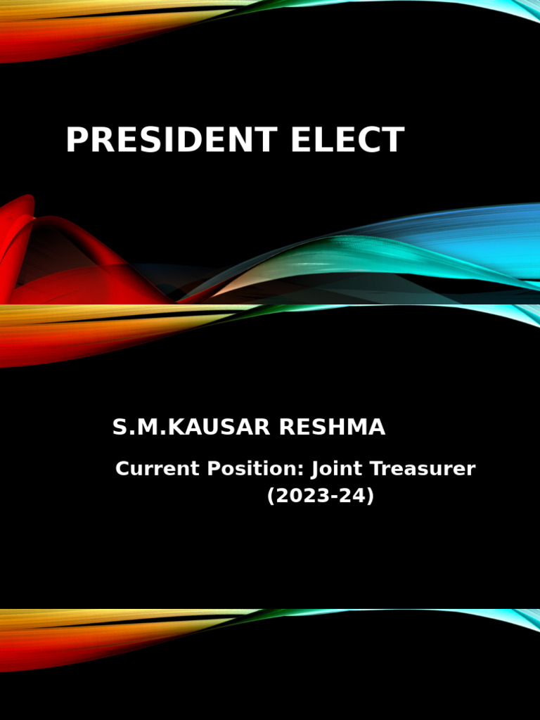 President Elect | PDF