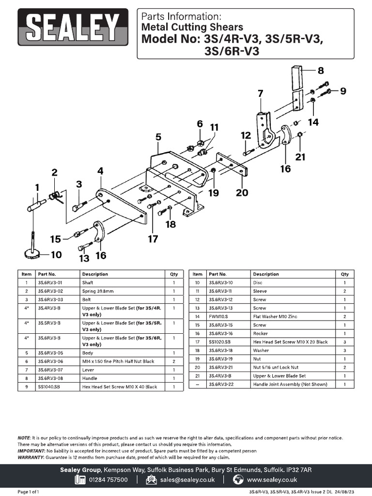 3S-4R.V3 Parts Diagram 20230824 (2) - DFC1468038 | PDF
