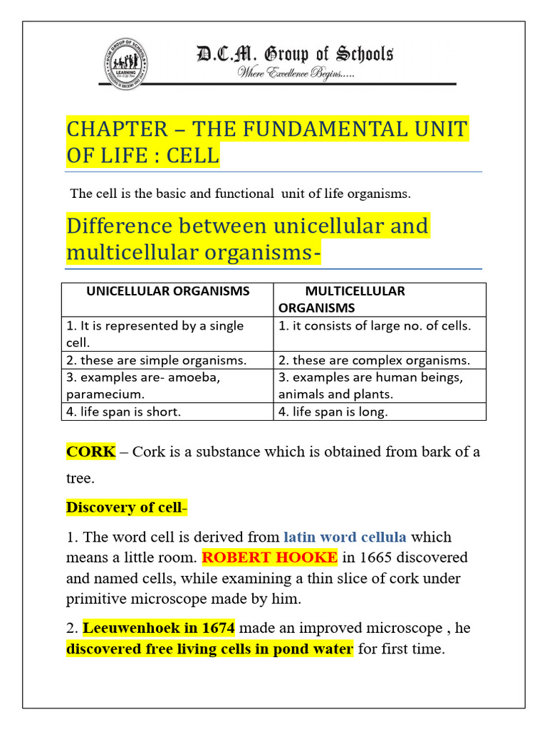Cell Class 9 Biology-6 | PDF | Cell (Biology) | Cell Membrane