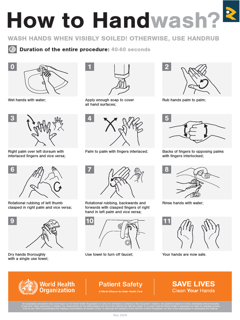 Handwashing Procedure Guide | PDF | Hand Washing | Hygiene