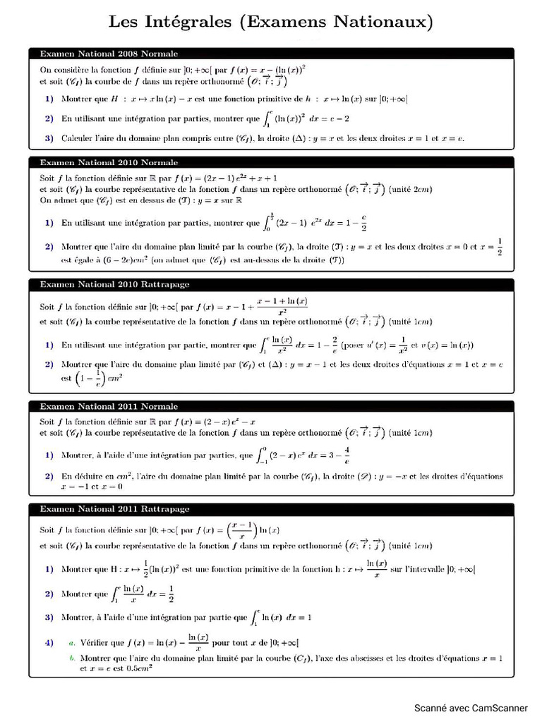 Serie Calcul D'integrale | PDF