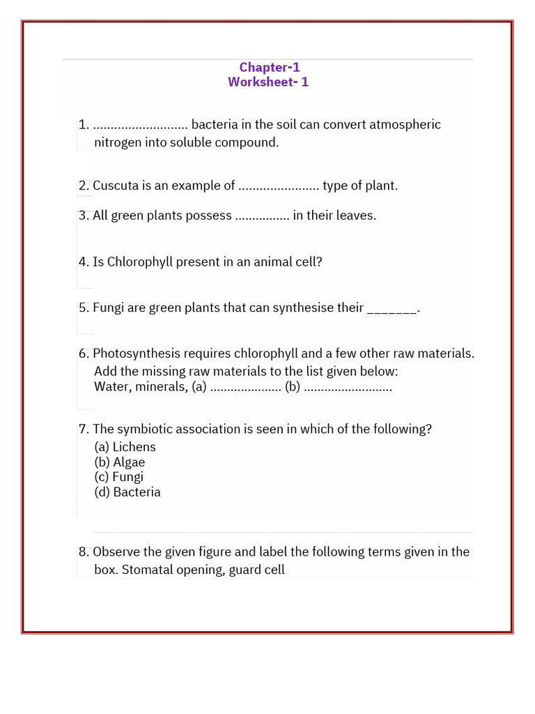 Test Nutrition in Plants 7th - PDF - 20250423 - 113029 - 0000 | PDF