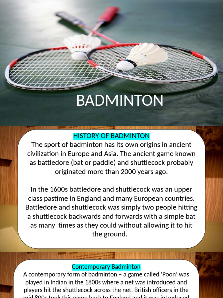 History and Evolution of Badminton | PDF