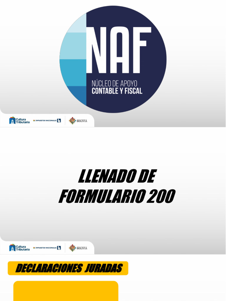Llenado y Cambio del Formulario 200 | PDF