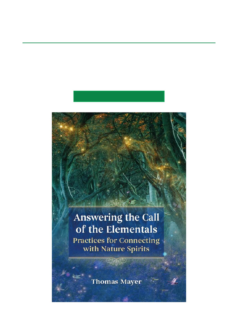 Award Winning Answering The Call of The Elementals Practices For ...