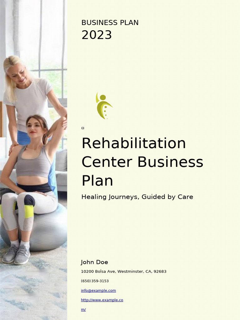 Rehabilitation Center Business Plan 2023 | PDF | Equity (Finance ...