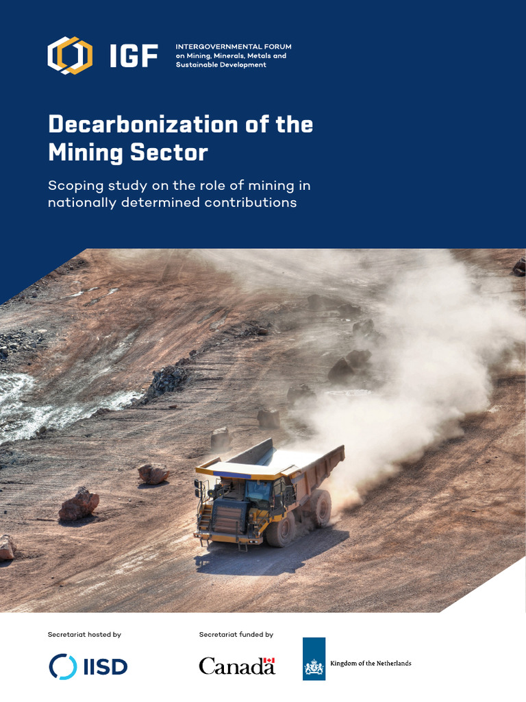 Igf Decarbonization Mining Sector | PDF | Climate Change Mitigation ...