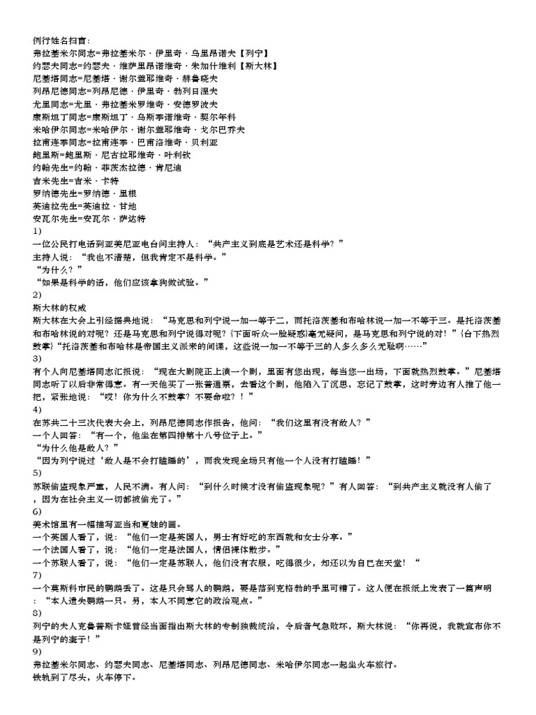 原版苏东政治笑话合集 (Unknown) (Z-Library) | PDF