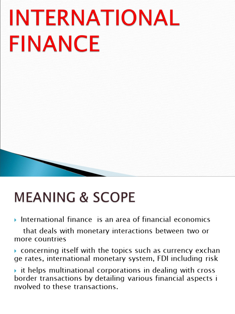 International Finance Overview and Concepts | PDF | Bonds (Finance ...
