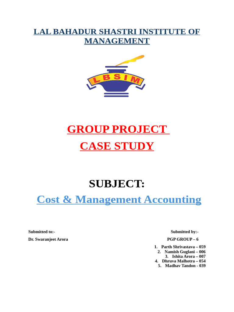 CMA Group 6 Project | PDF | Cost | Cost–Benefit Analysis