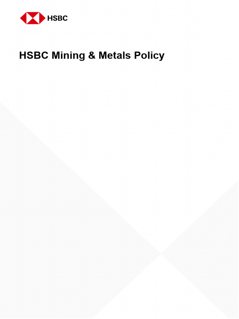 Mining and Metals Policy | PDF | Mining | Coal
