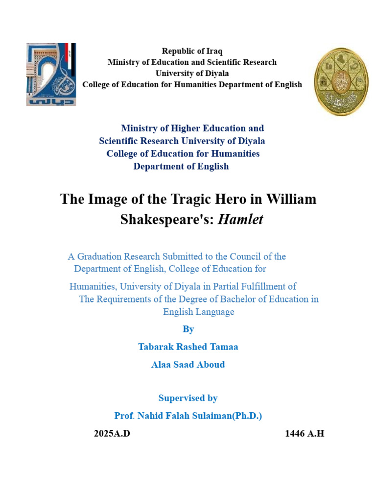 Tragic Hero in Shakespeare's Hamlet | PDF | Hamlet | William Shakespeare