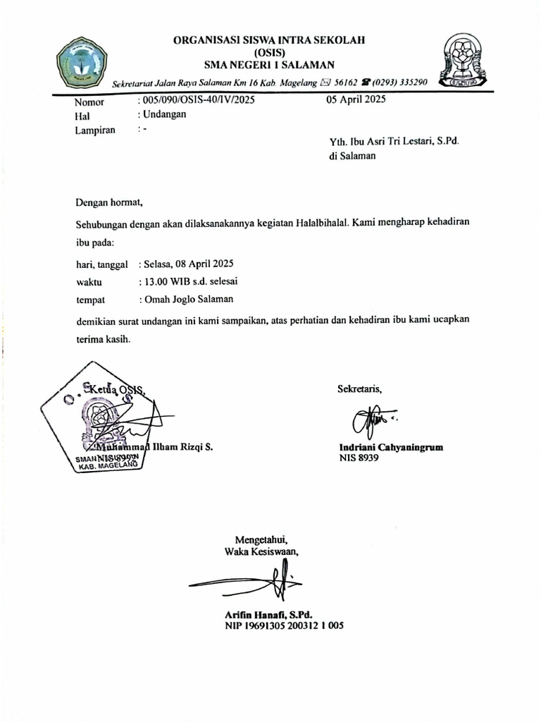 Undangan Surat | PDF