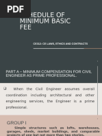 Schedule of Minimum Basic Fee | PDF | Engineering | Business