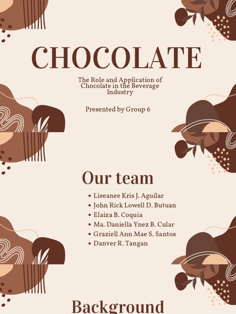 Group-6-Project-Presentation 20250514 193402 0000 | PDF | Chocolate | Drink