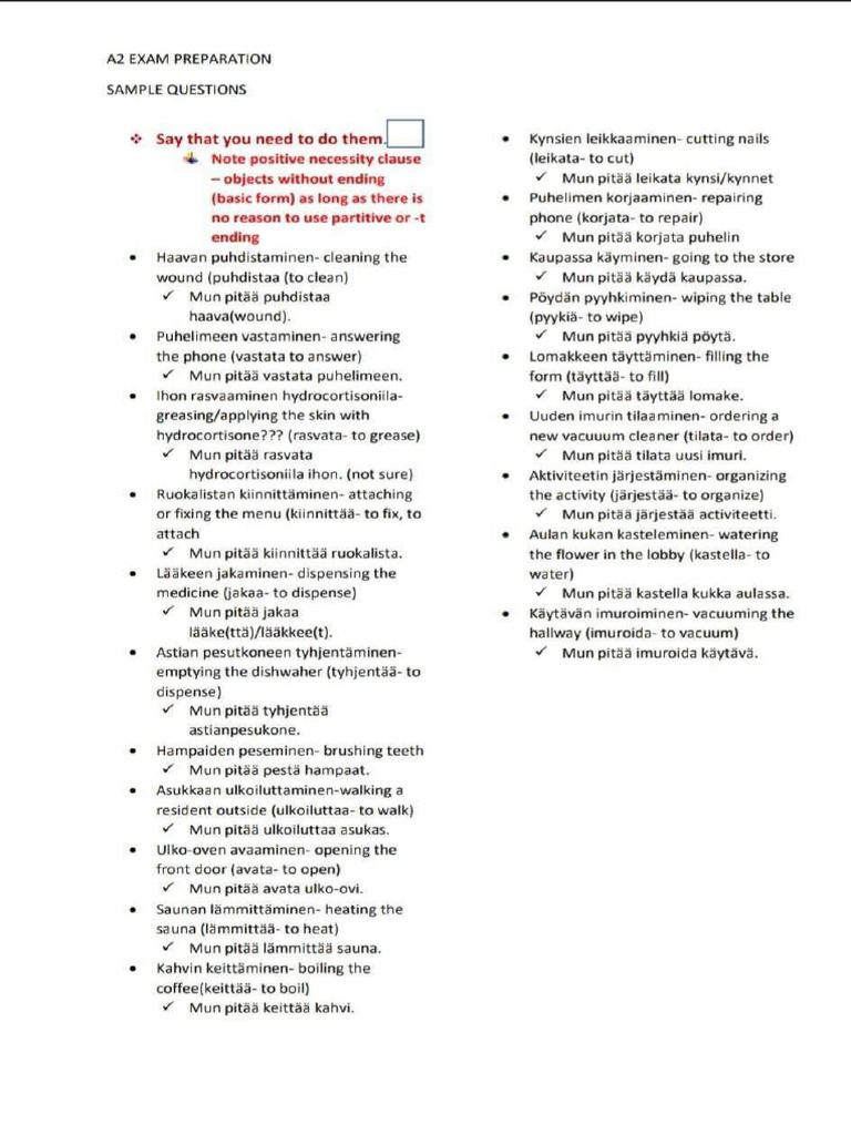 A2 Exam | PDF