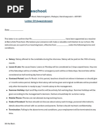 Teacher Appointment Letter With Terms and Conditions | PDF