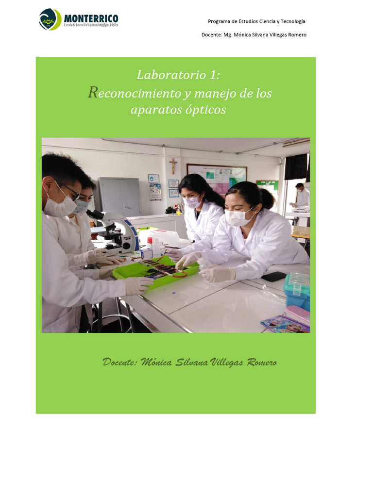 Manejo de Microscopios en Laboratorio | PDF | Laboratorios | Microscopio
