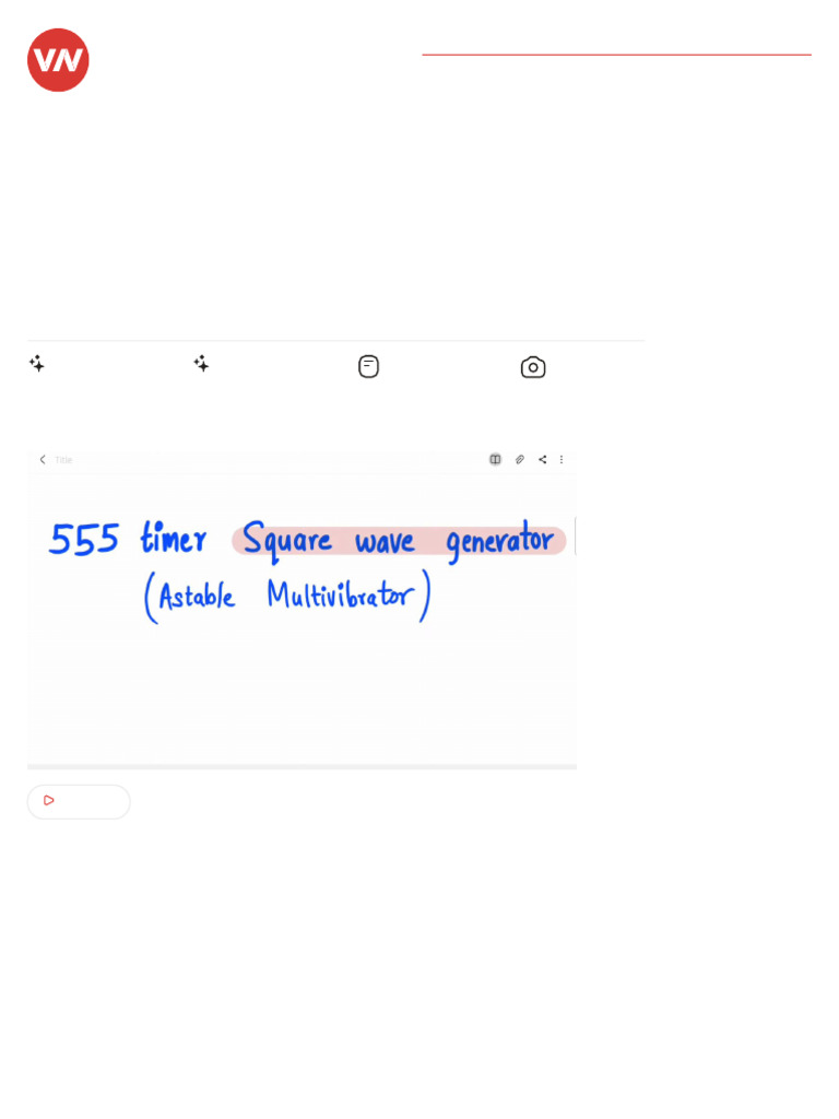 Square Wave Generator Using 555 Timer - Astable Multivibrator - Hindi | PDF