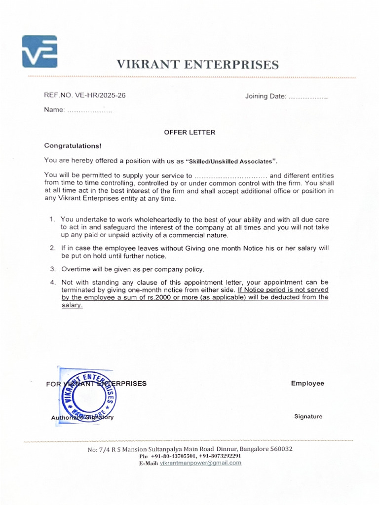 Vikrant Enterprises | PDF