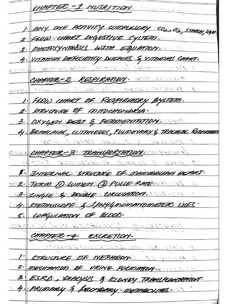 BIO IMP Questions | PDF