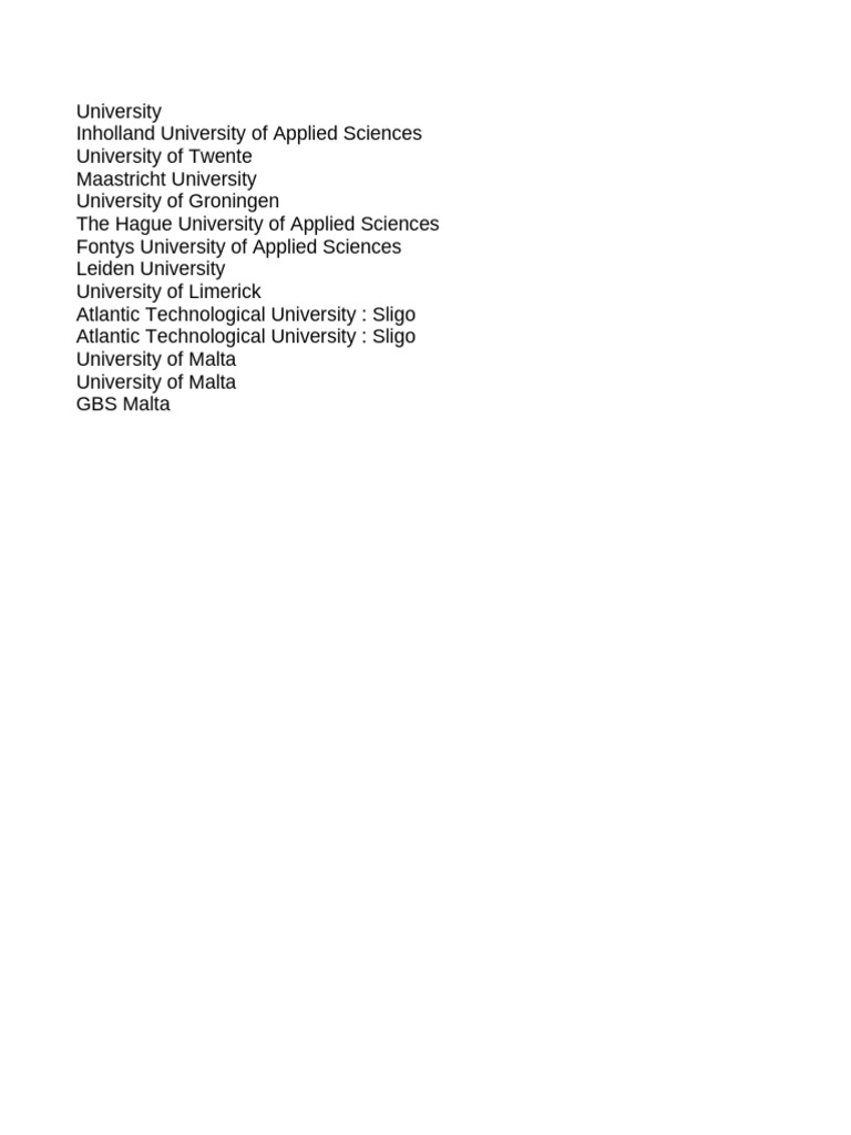 Universities | PDF