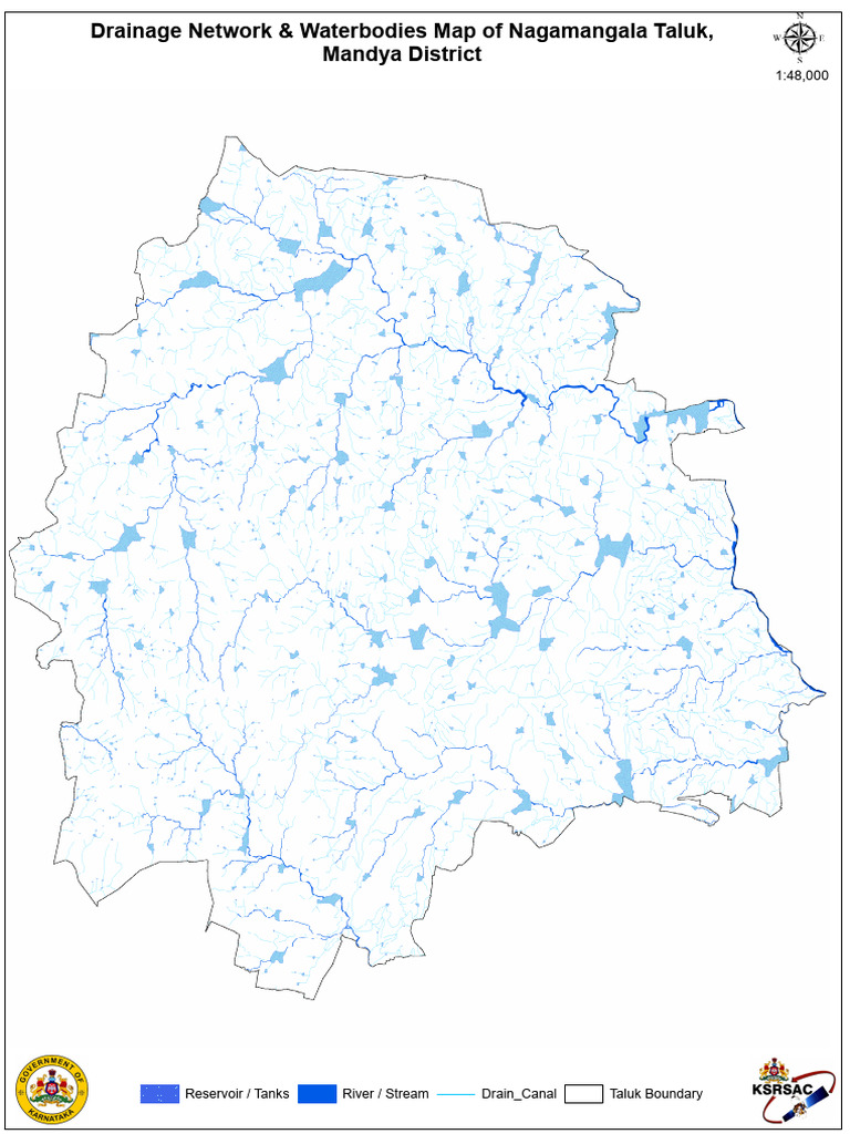 Nagamangala Taluk Drainage Map | PDF