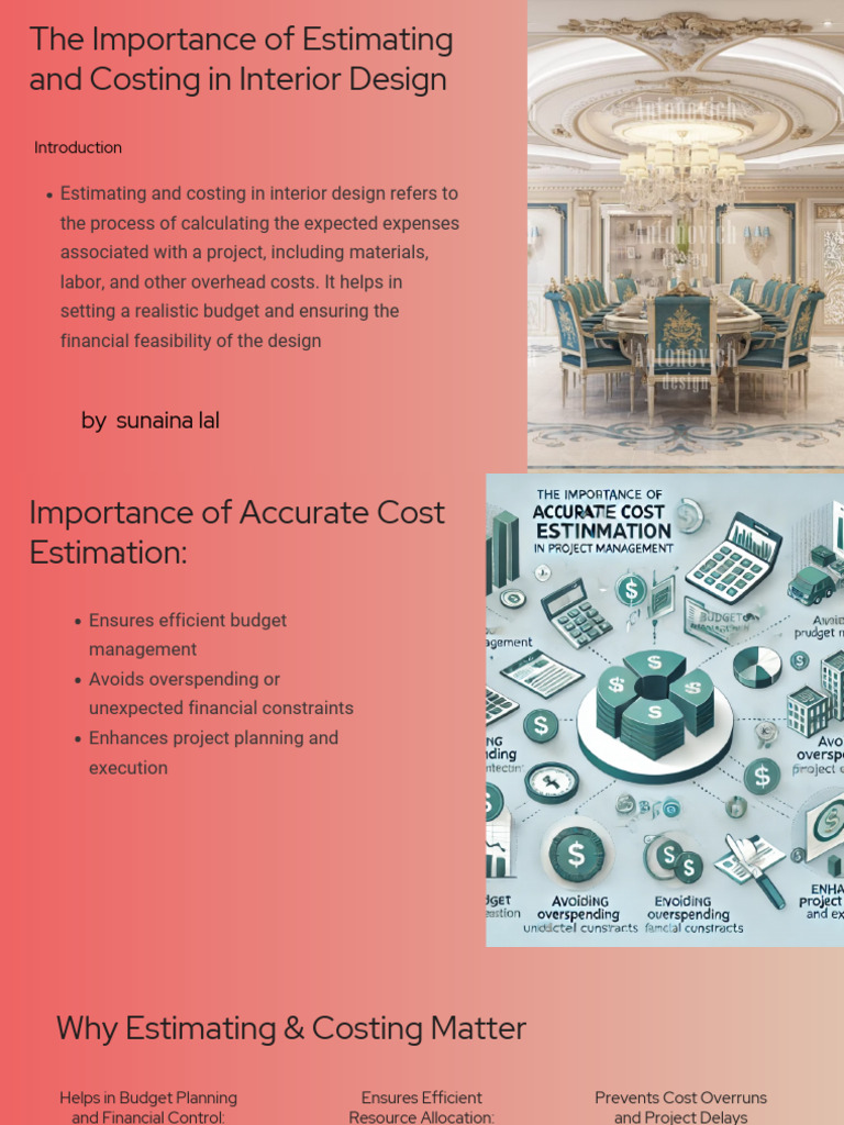 Estimating and Costing in Interior Design | PDF | Business | Business ...