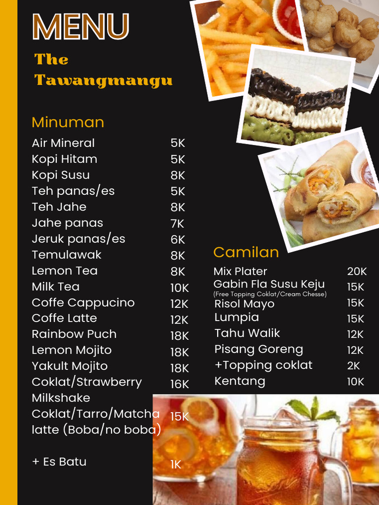 Menu The Tawangmangu - 20250208 - 234418 - 0000 | PDF