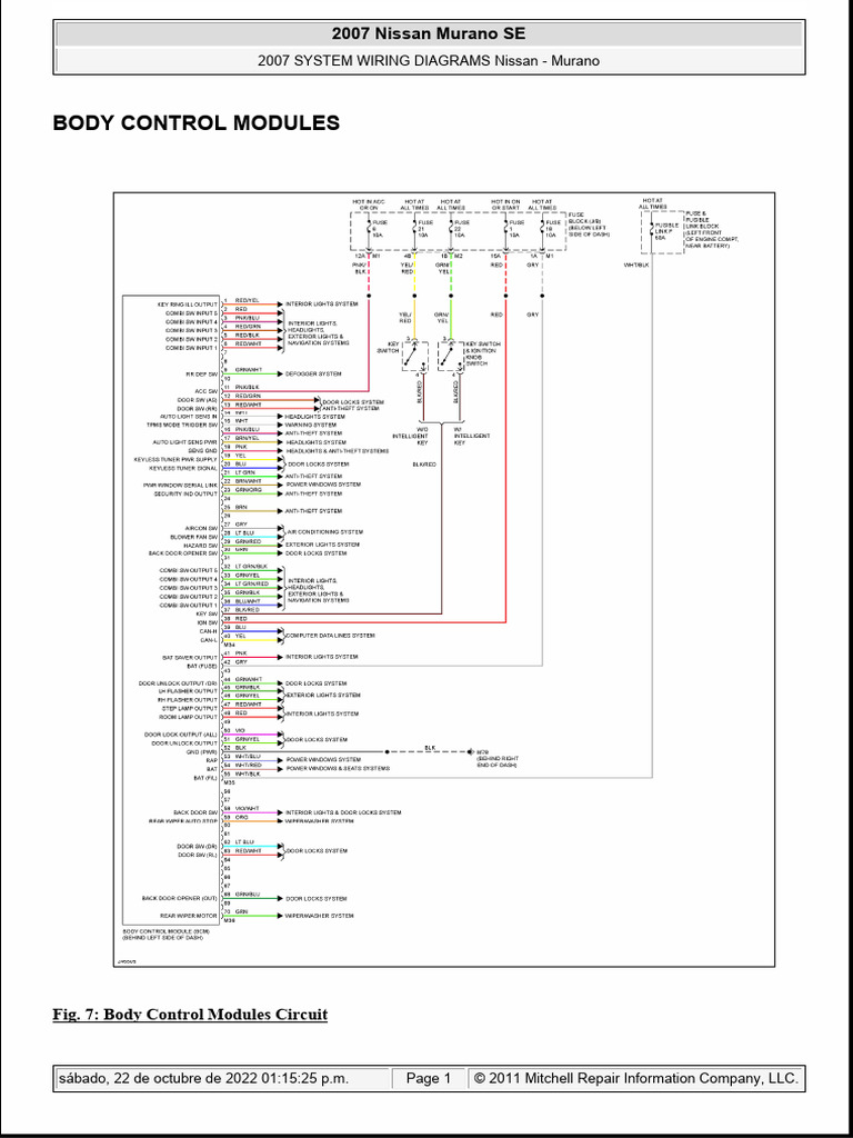 BCM - Nissan Murano | PDF