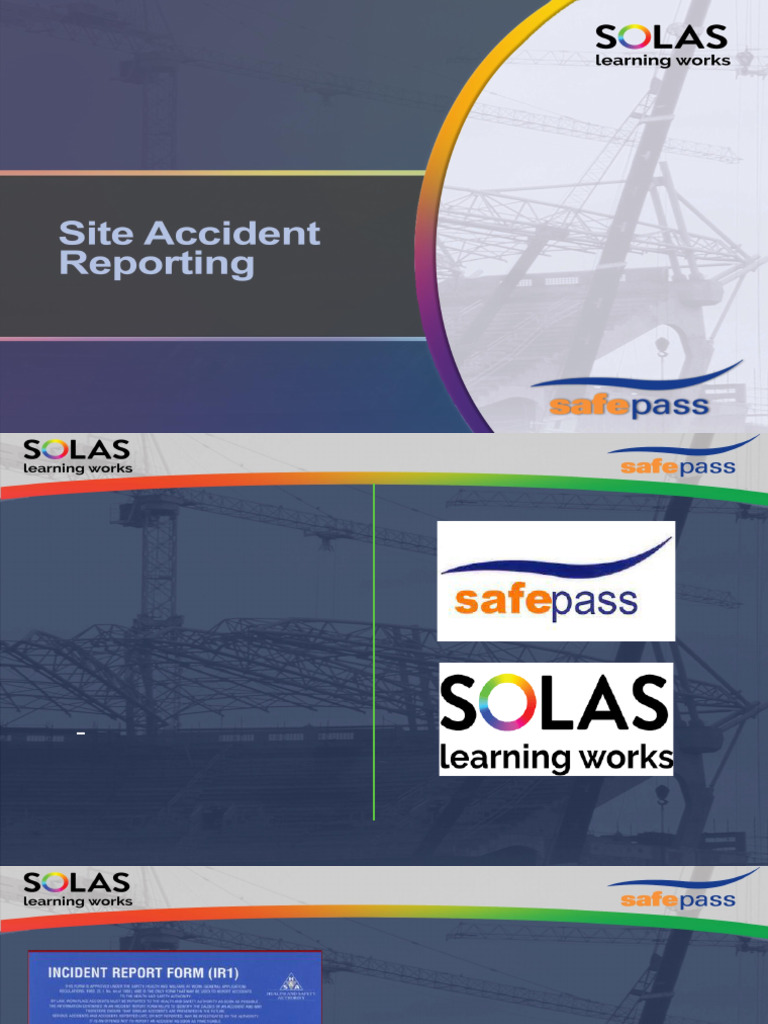 09.0 Site Accident Reporting | PDF