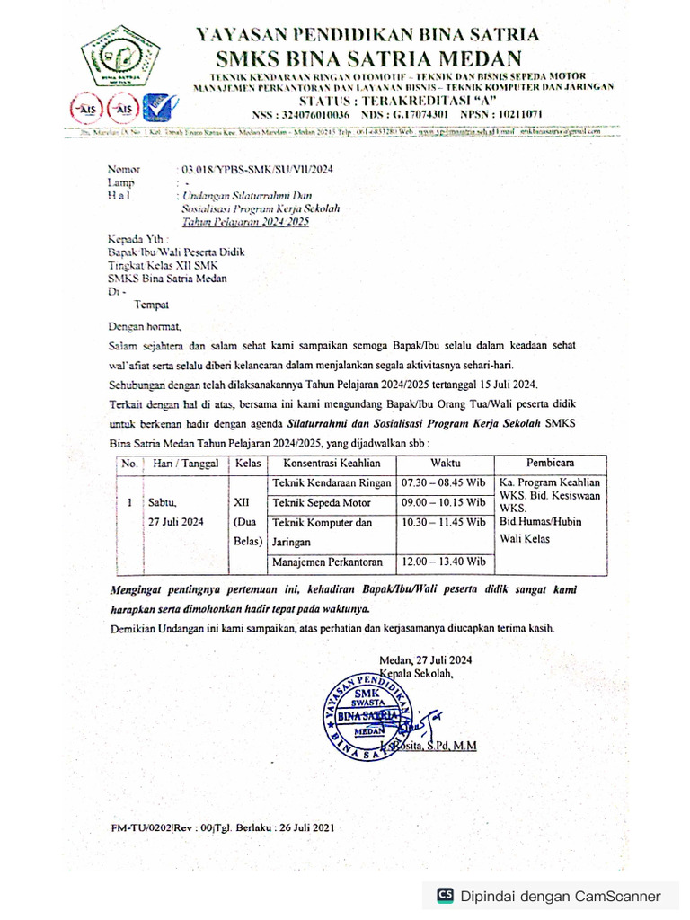 Surat Persetujuan Operasi Tutup | PDF