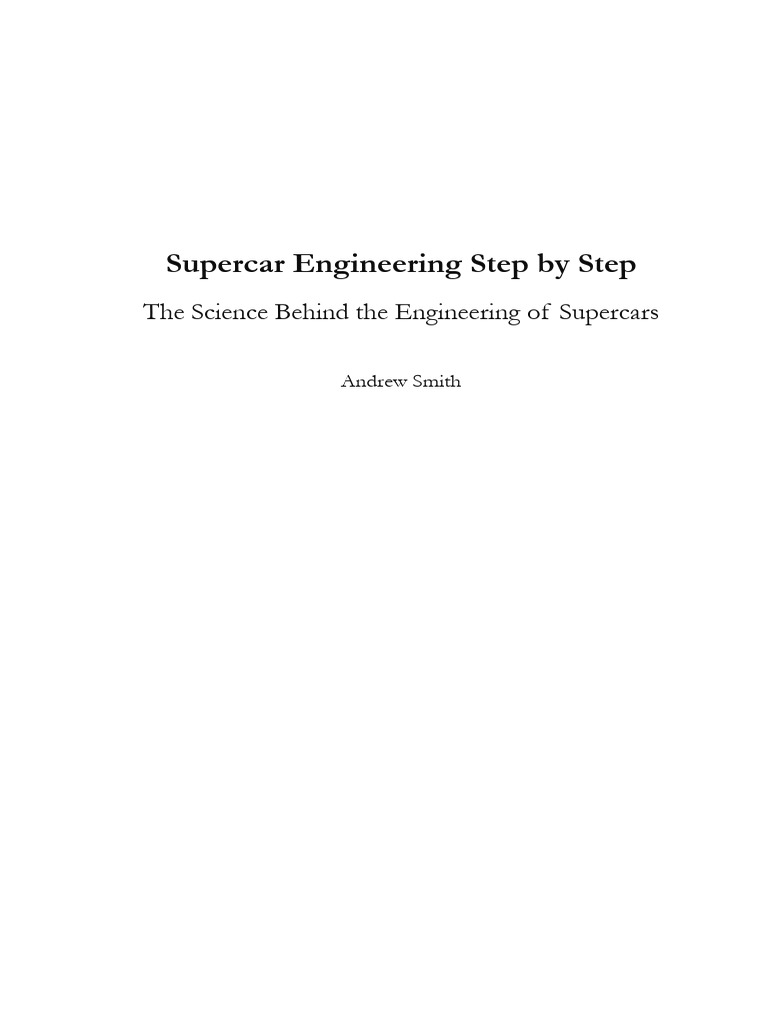 Supercar Engineering | PDF | Drag (Physics) | Mechanical Engineering