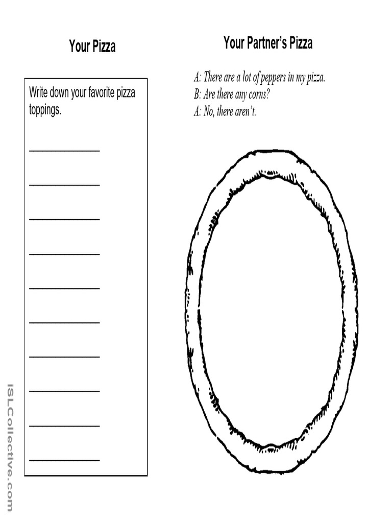 Make Your Pizza - Countable & Uncountable Nouns | PDF