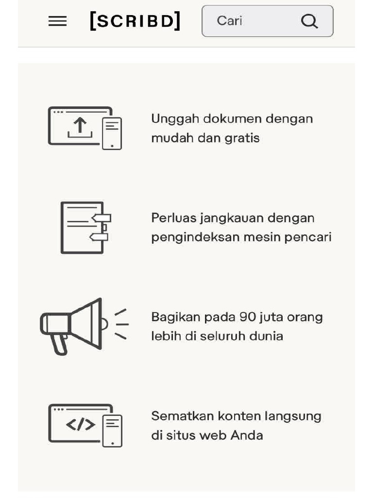 Tata Cara Upload di Scribd | PDF