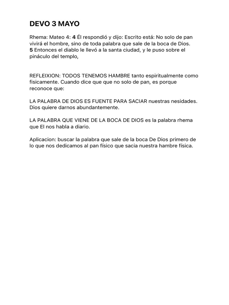 DEVO 3 MAYO | PDF
