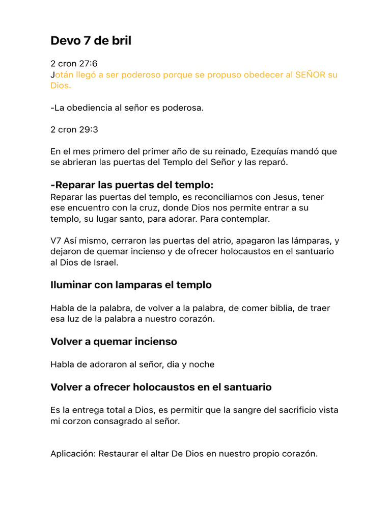 Devo 7 de Bril | PDF